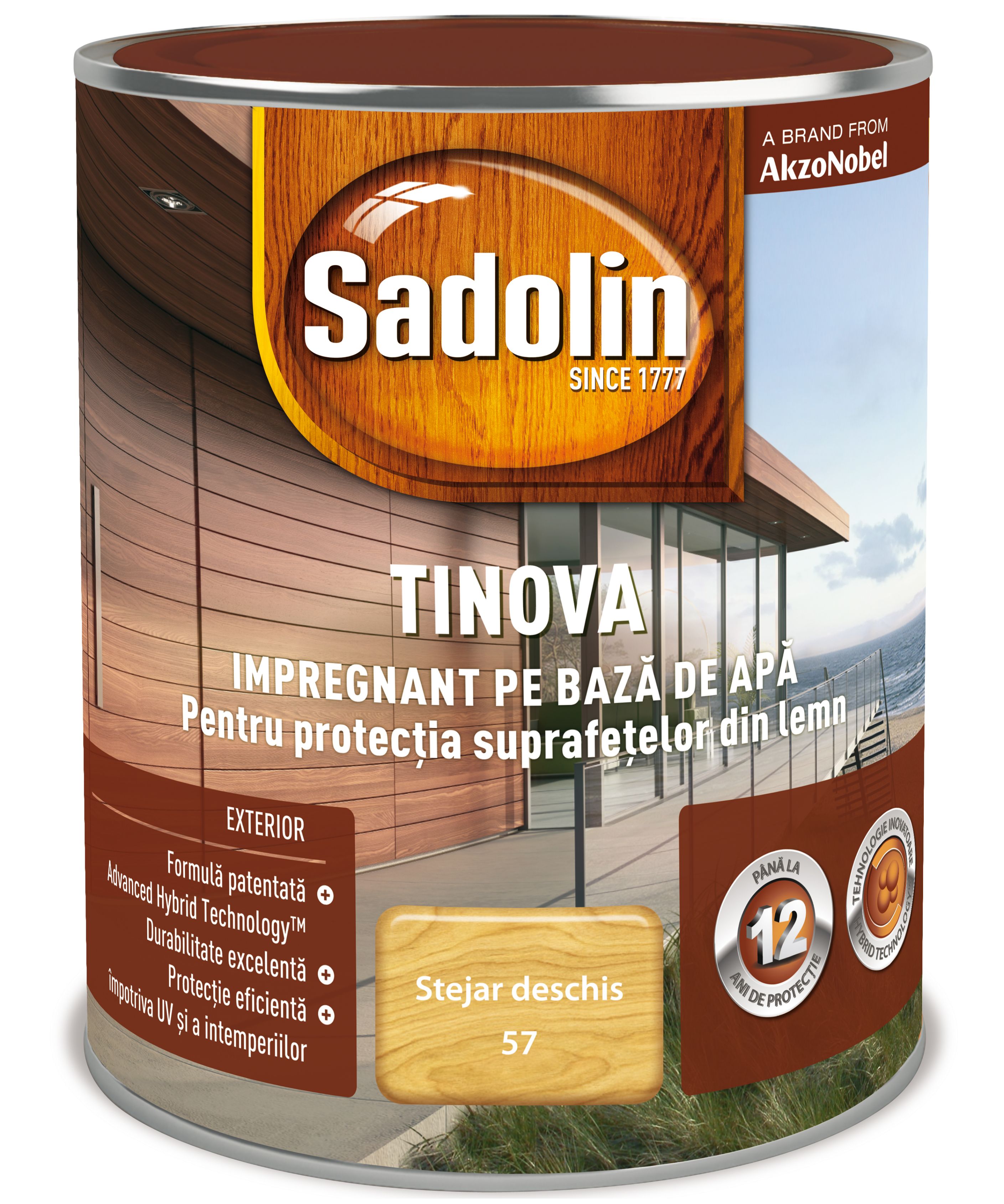 Lazura pentru lemn, stejar deschis, 0.75 l • Sadolin