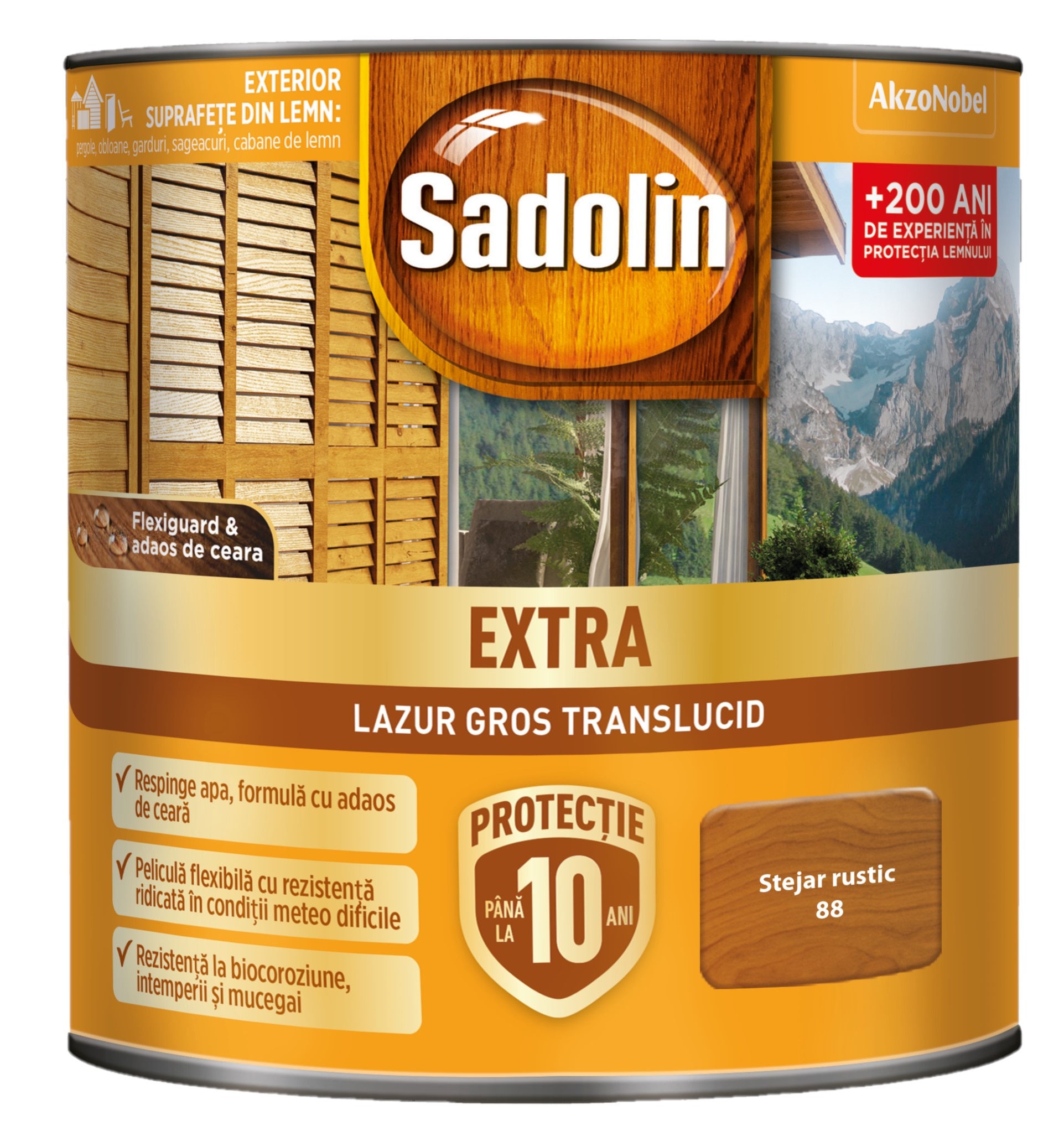 Lazura pentru lemn, stejar, 2.5 l • Sadolin