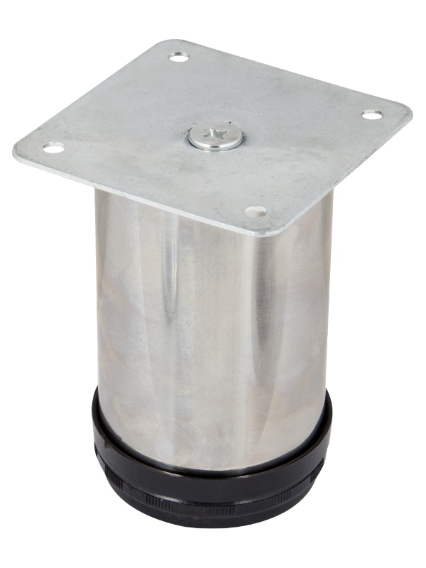 Picior mobilier reglabil, crom, 70 mm