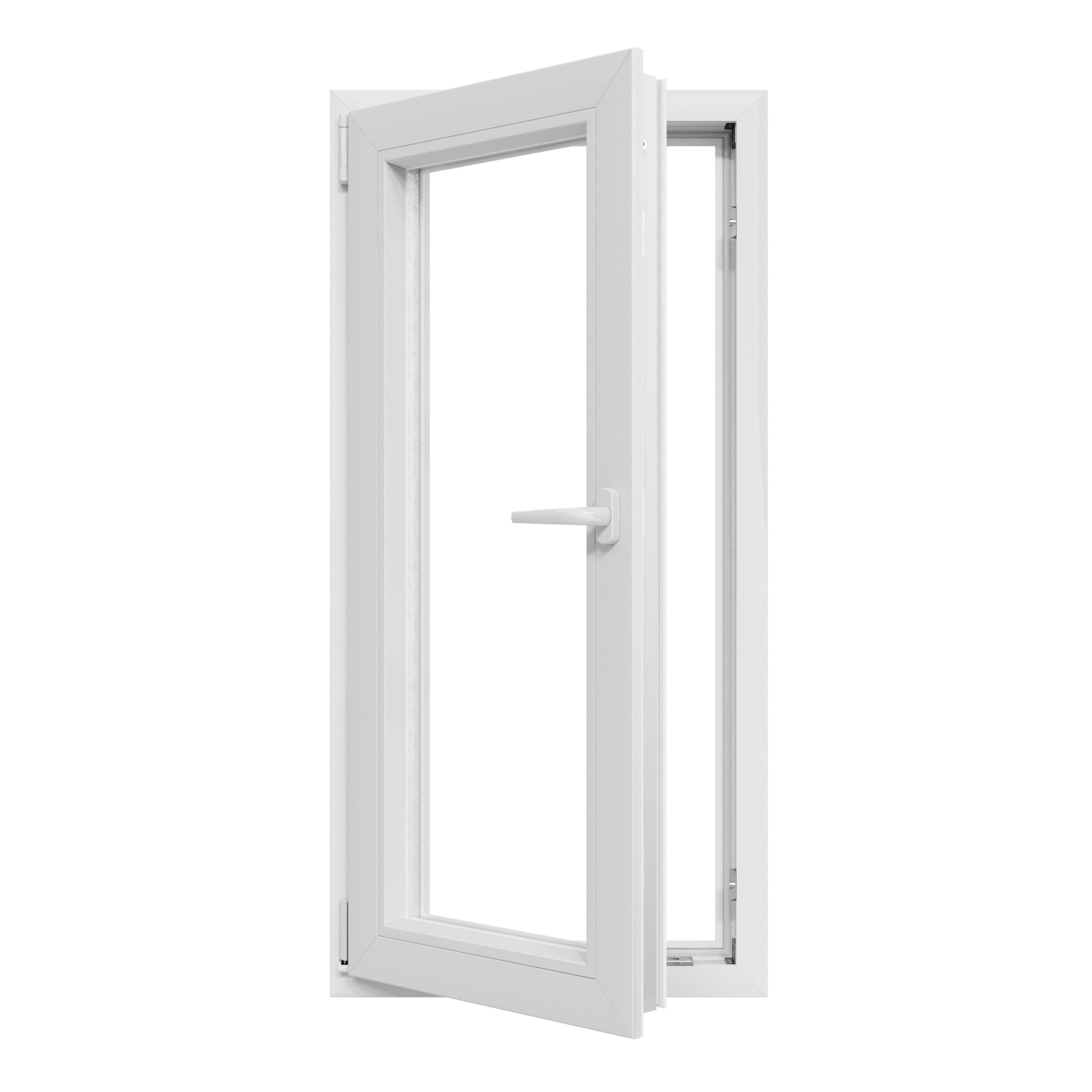 Fereastra termopan PVC, geam Float + Low-E, alb, 4 camere, 56 x 116 cm ...