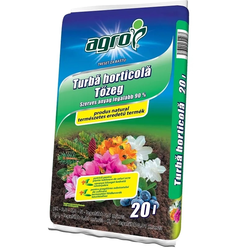 Substrat si pamant turba Agrocs, 20 l