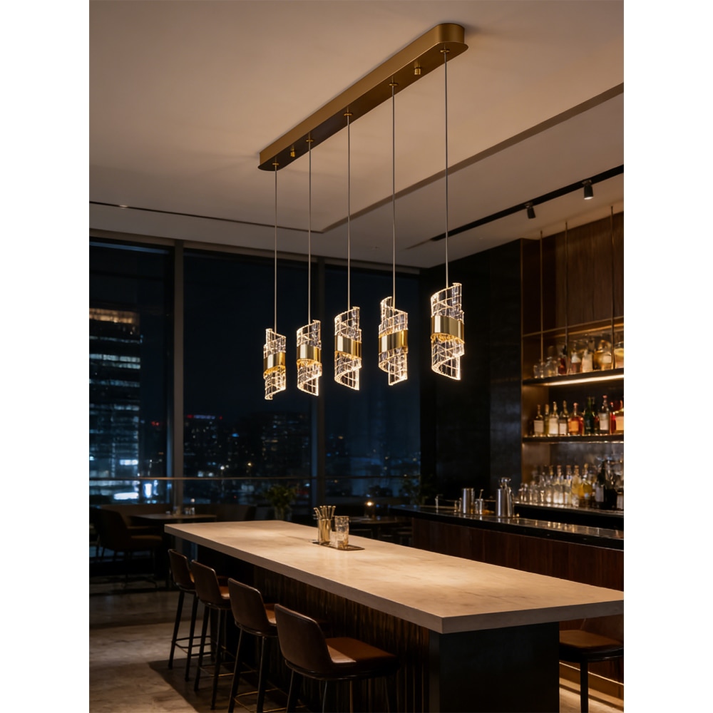 Lustra LED MYRIA MY10353GD, 42W, 3650.4lm, 4000K, IP20, auriu