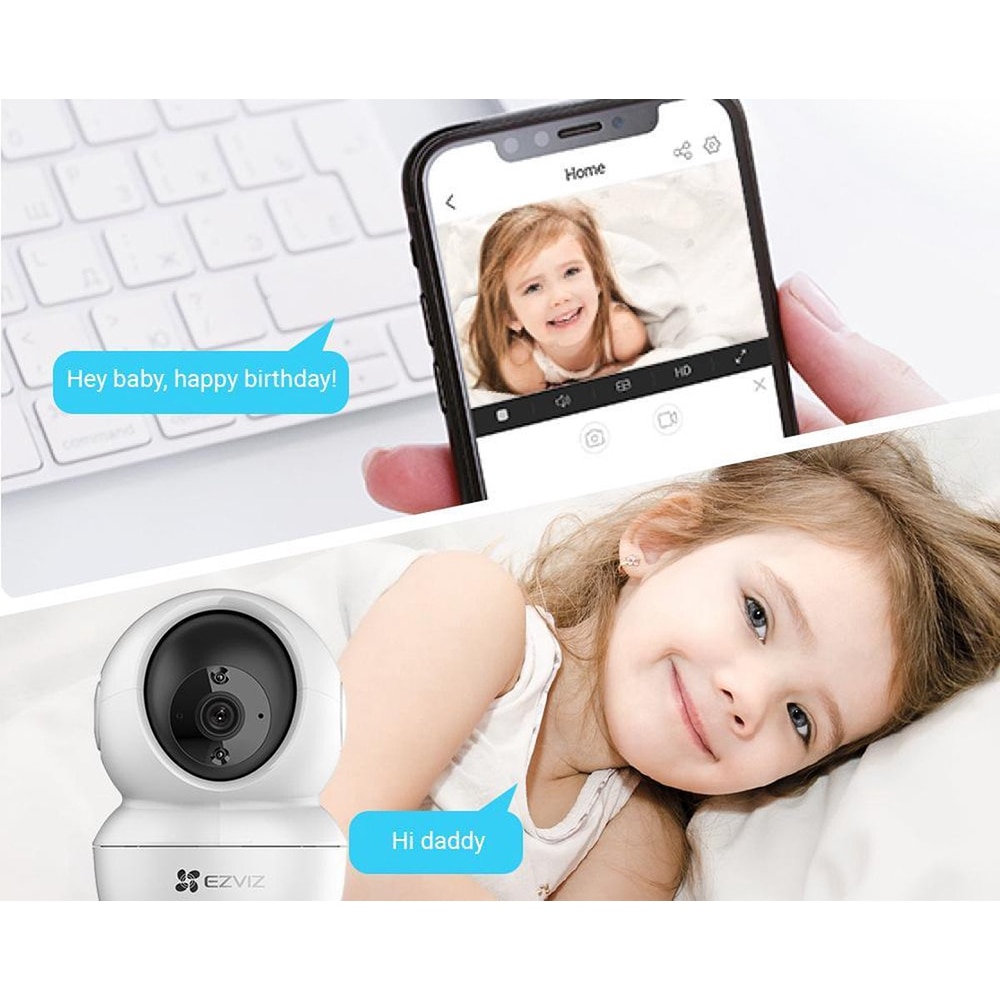 Camera IP Wireless EZVIZ C6N, 2K, IR10m, Night Vision, Motion Detection ...