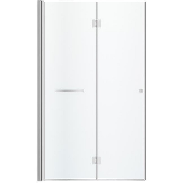 Usa dus pliabila GOODHOME Beloya, aluminiu, sticla securizata 8mm, 120 ...