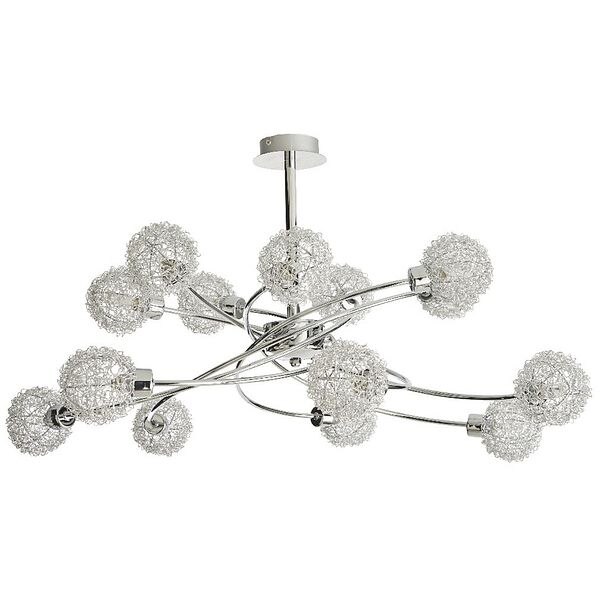 Plafoniera 14 spoturi LED COLOURS Caelus, 14 x G9, 40W, IP20, crom