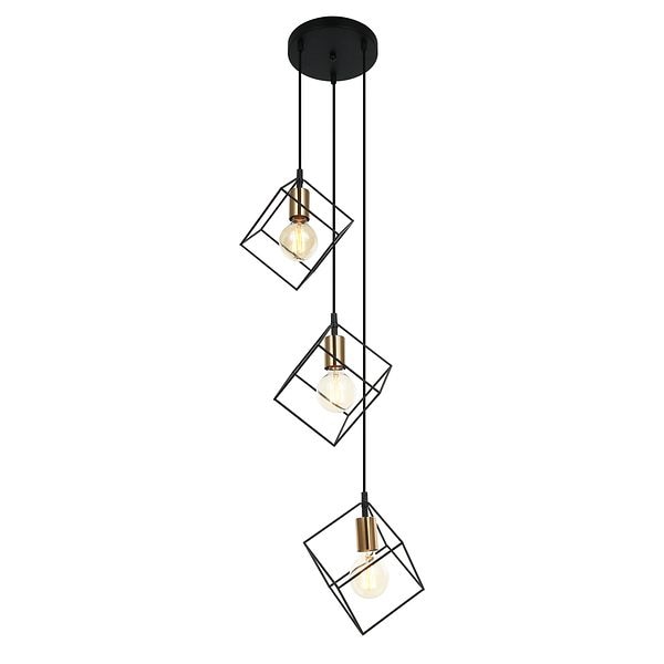 Lustra tip pendul, Multicolor, 40 W, 3 x E27 Italux Morestel