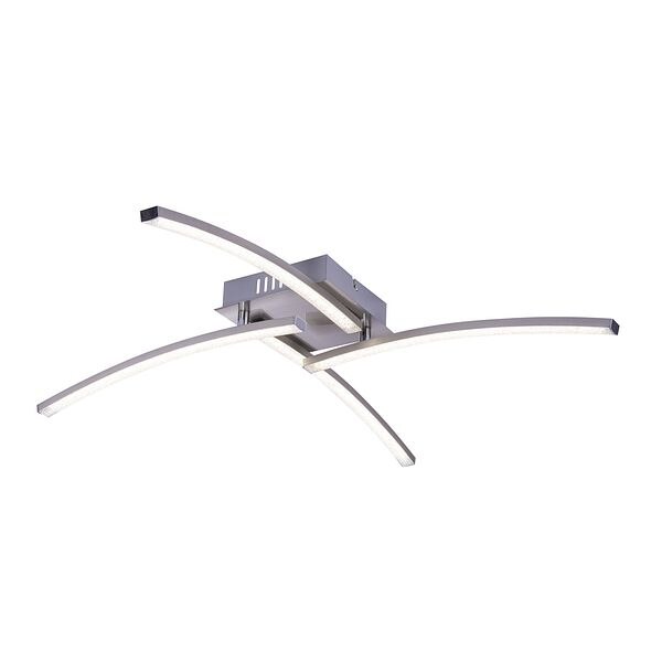 Plafoniera LED, 1 x 24 W, nichel mat, plastic Globo Tansy