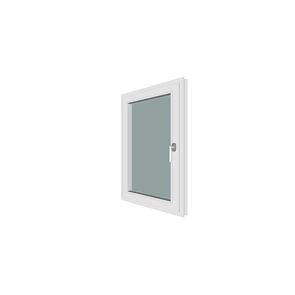 Fereastra termopan FENSTERWELT, PVC, 5 camere, 76 x 100 cm, deschidere ...
