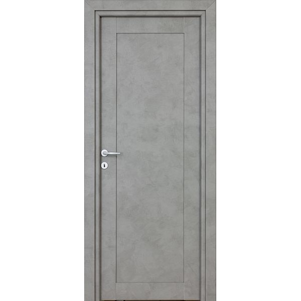 Usa interior Mod, fara geam, reversibila, MDF, 78 x 203 cm, gri inchis