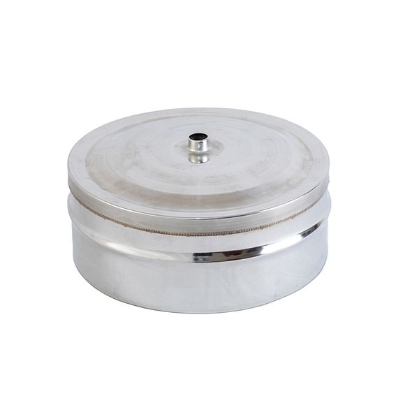 Capac condens, D130, inox