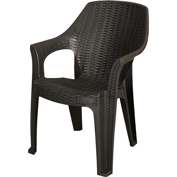 Scaun gradina Outdoor Living, plastic, 55 x 62 x 84 cm, gri antracit