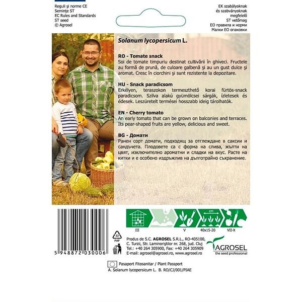Tomate Galben Corina Snack