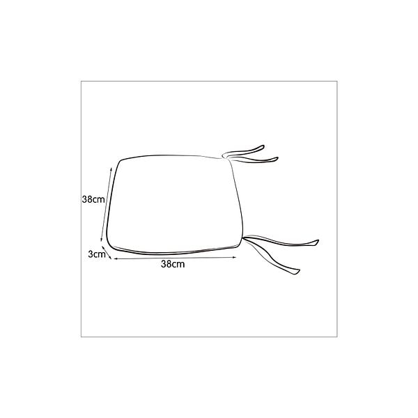 Perna Scaun/Taburet, Albastru, Patrata, 38 x 38 cm Cocos