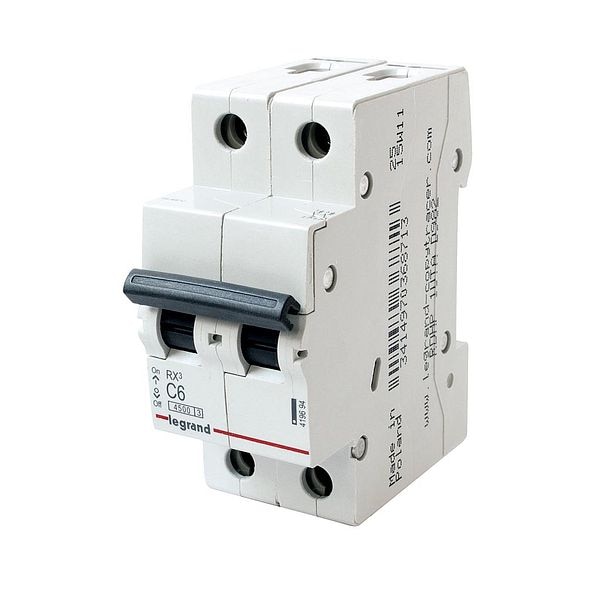 Disjunctor electric bipolar 16 A, 4.5 kA, 230 - 400 V • Legrand