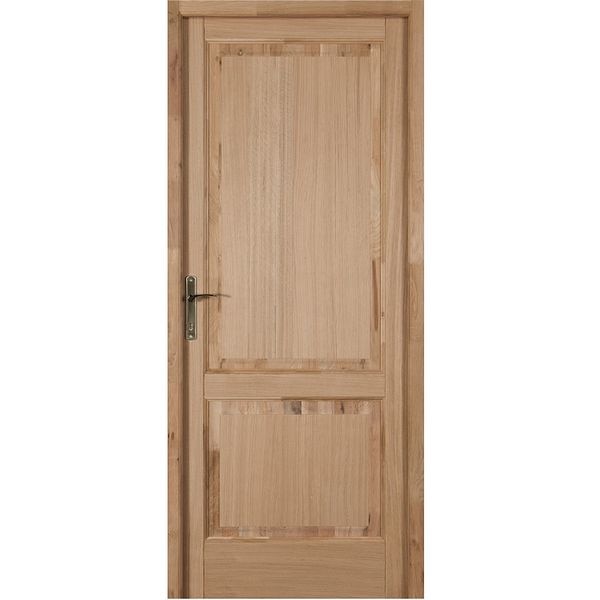 Usa de interior maro, dreapta, lemn, 204 x 68 cm, toc inclus • Spacva