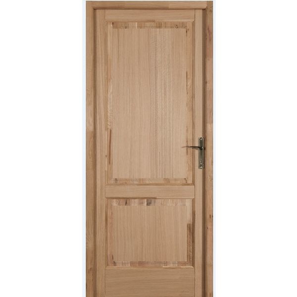 Usa de interior maro, stanga, lemn, 204 x 68 cm, toc inclus • Spacva