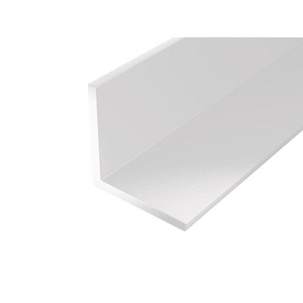 Cornier PVC, 10 x 20 x 2000 mm, alb