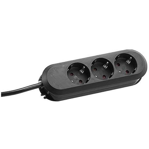 Prelungitor standard BACHMANN Smart, 3 prize, 3m, negru
