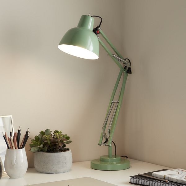 Veioza verde, 1 bec, E14, 9 W • GoodHome Ginaz