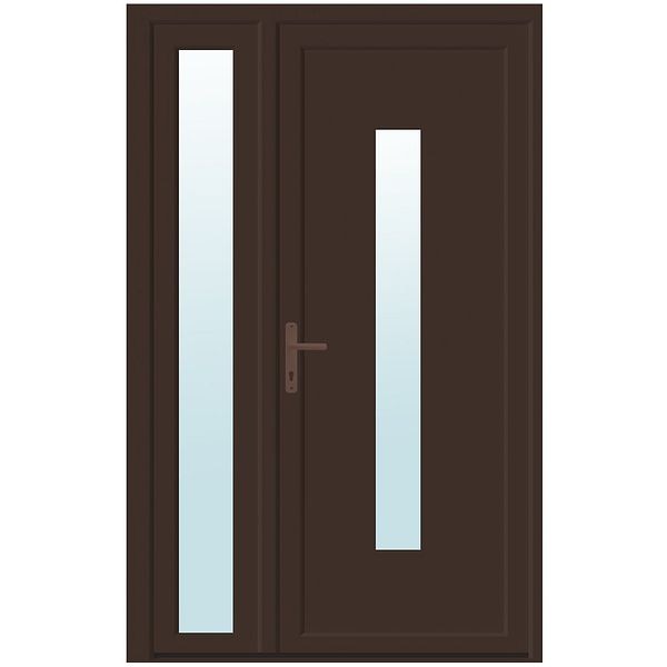 Usa PVC exterior, nuc, dreapta, 120 x 205 cm, deschidere la 120 cm