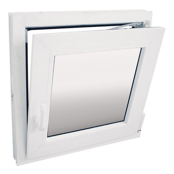 Fereastra termopan PVC, geam Clar + Low-E, alb, 4 camere, 56 x 56 cm ...