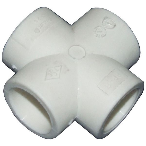 Teava cruce plastic PPR, alb, 25 mm