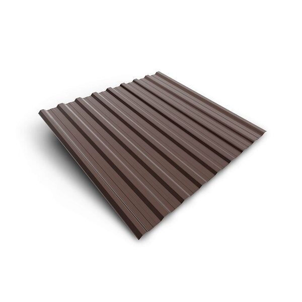 Tabla cutata, maro, RAL 8017, H18, 0.35 mm x 2 m x 1.13 m