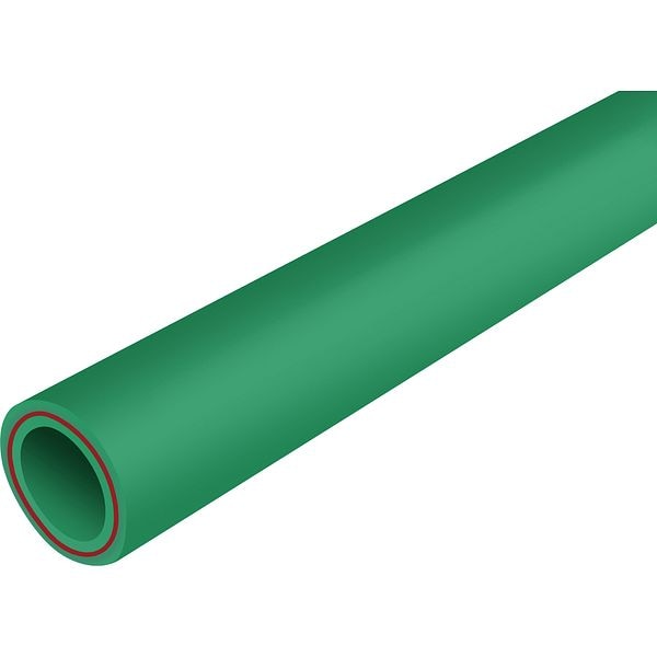 Teava PPR, fibra PN, 20 x 25 mm, verde, bara 4 m