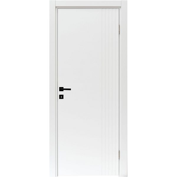 Usa interior VELTA Triad, fara geam, reversibila, MDF, 88 x 203 cm, alb