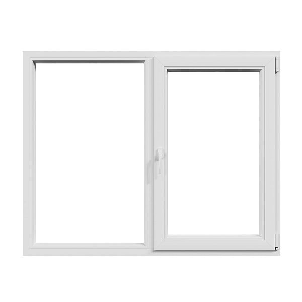 Fereastra termopan PVC, geam Float + Low-E, alb, 4 camere, 136 x 116 cm ...