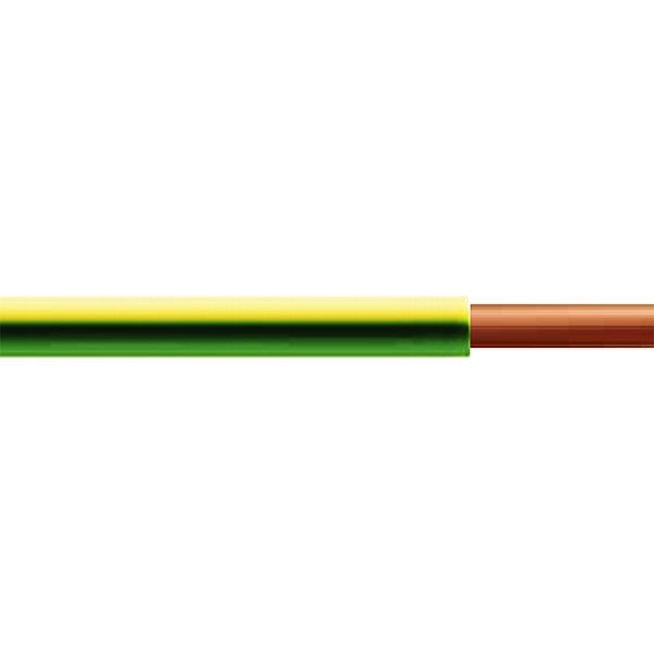 Conductor electric OMNICABLE, FY, 1 x 6mm2, verde-galben, metru