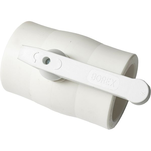 Robinet PPR drept, tur, 20 mm x 1/2", alb